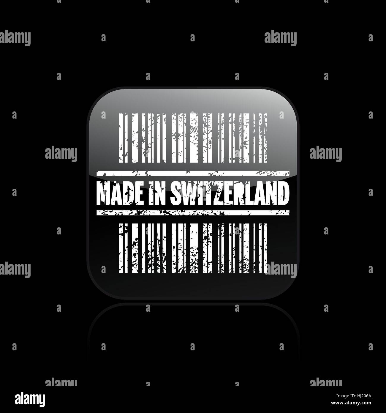 Vector illustration of single isolated Swiss icon Stock Photo - Alamy