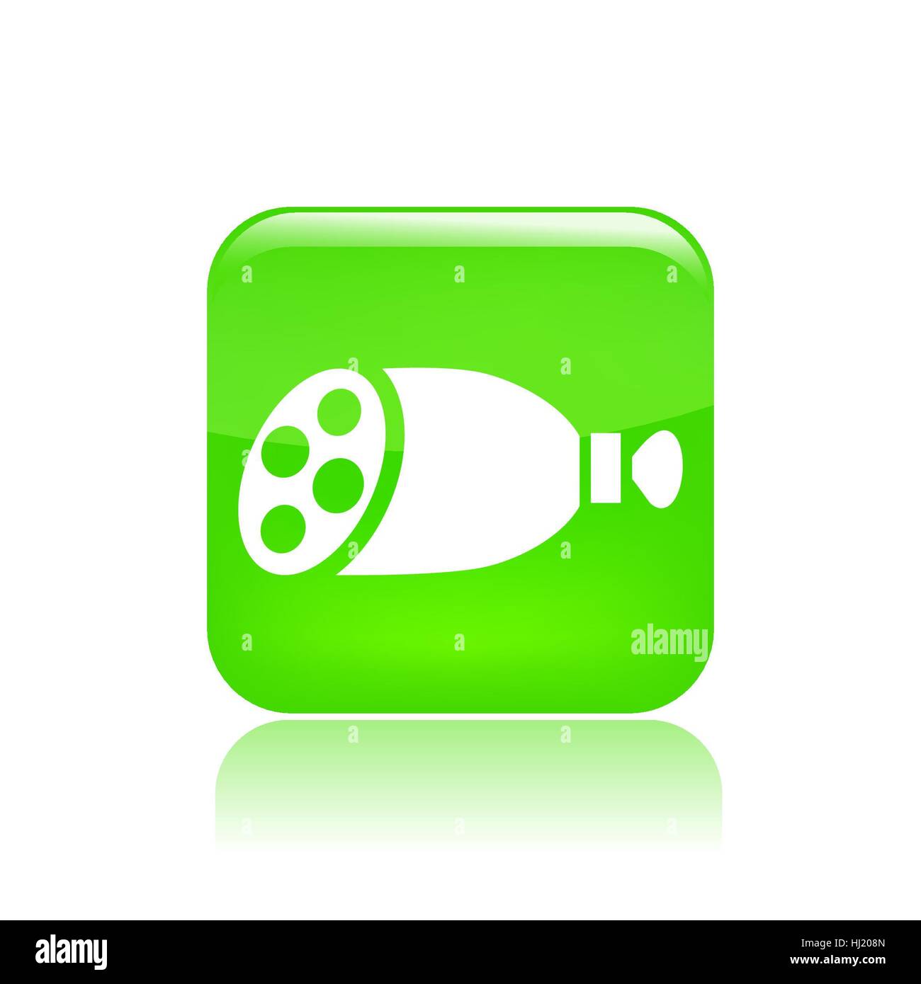 Vector illustration of single isolated salami icon Stock Photo - Alamy