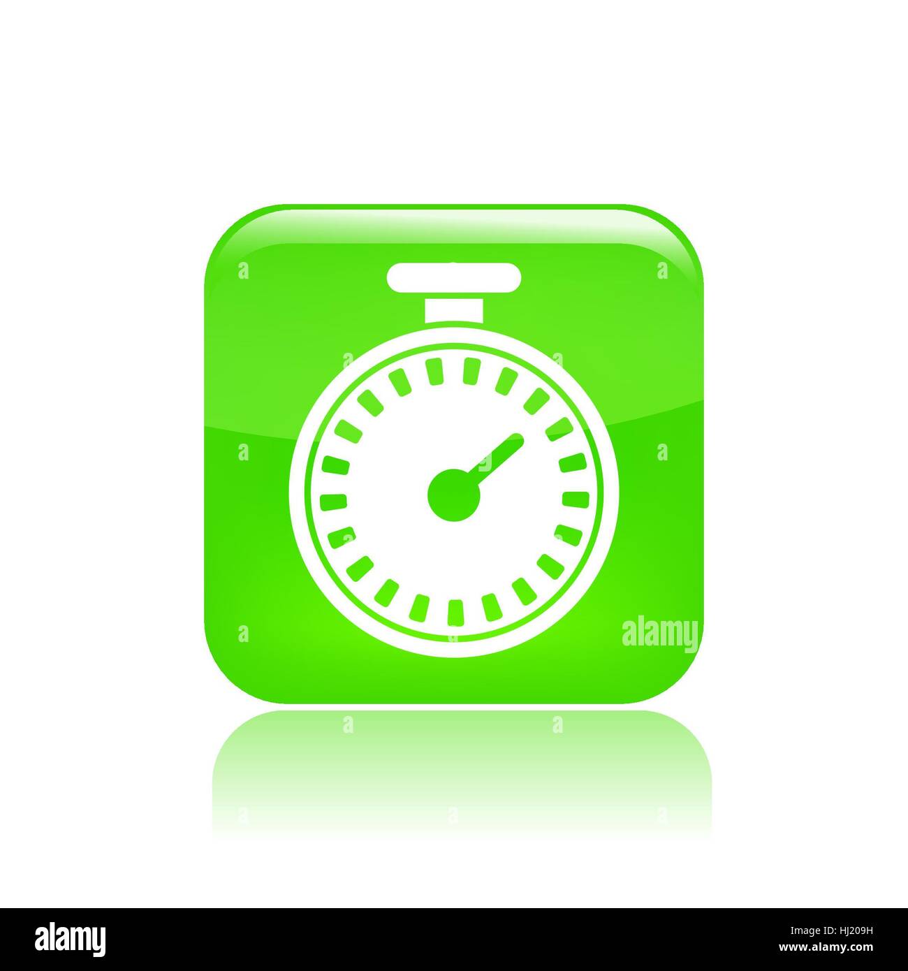 Vector illustration of single isolated timer icon Stock Photo - Alamy