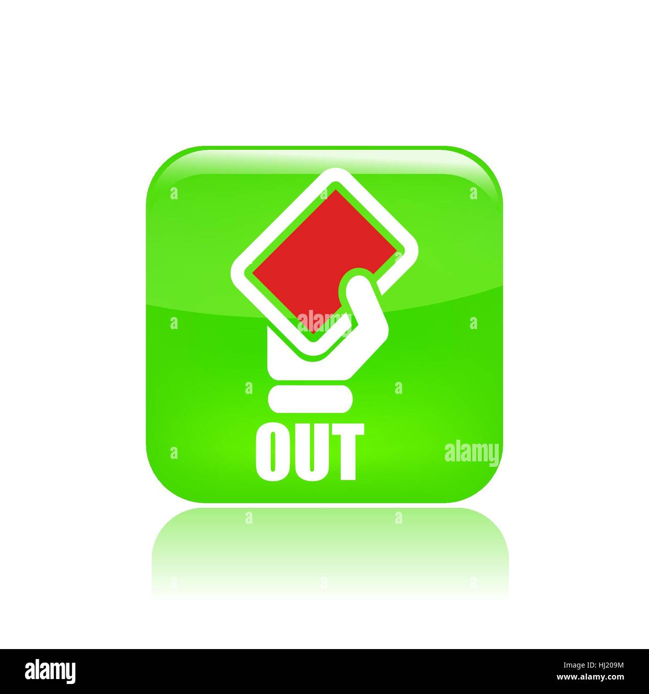 Vector illustration of single isolated red label icon Stock Photo - Alamy