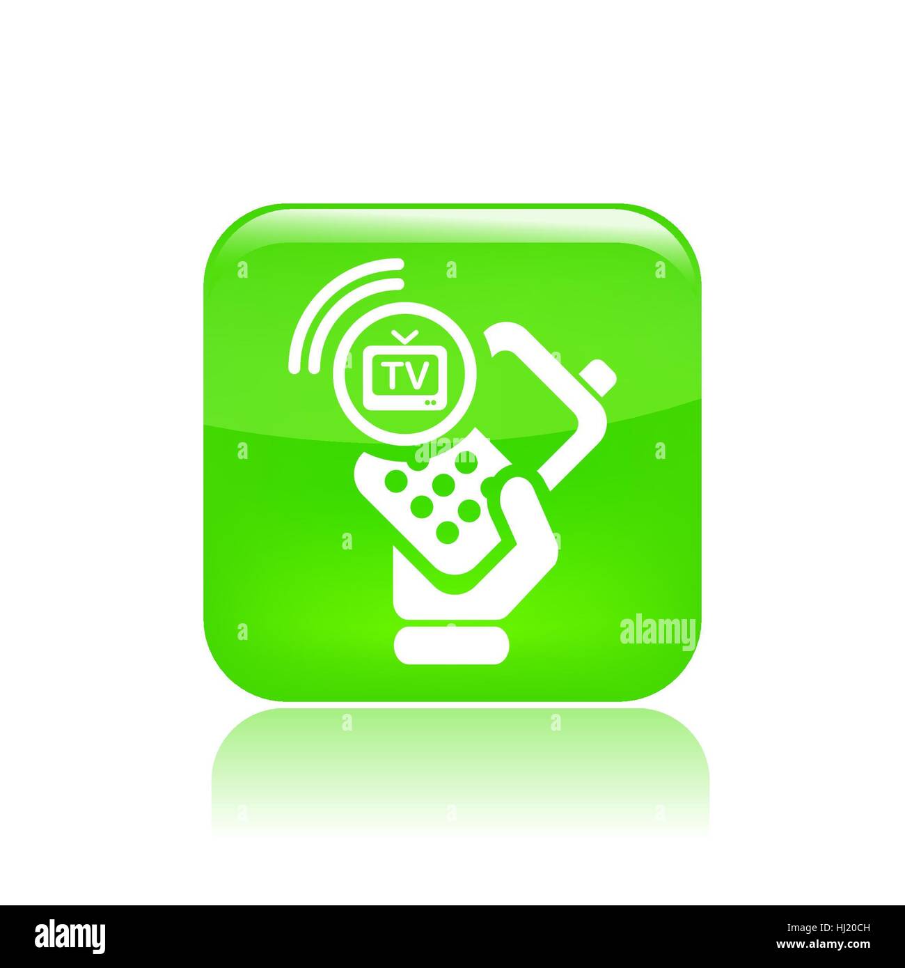 Vector illustration of single isolated phone tv icon Stock Photo - Alamy