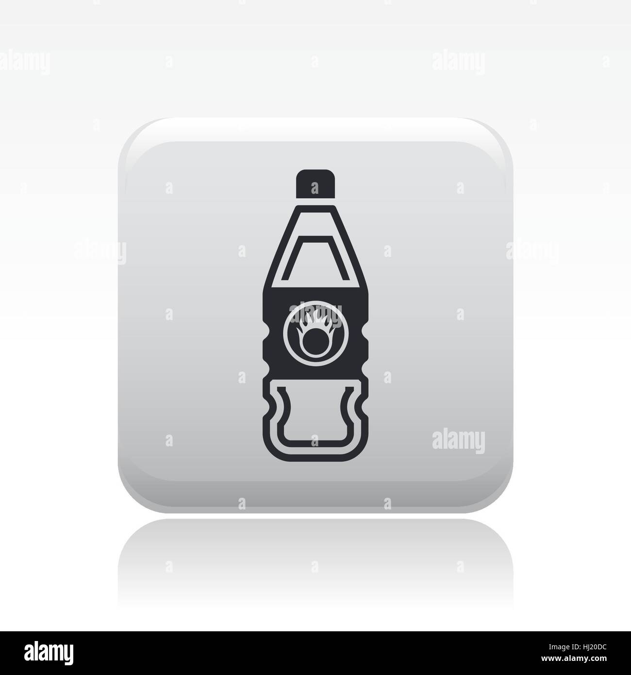 Vector illustration of single isolated danger bottle icon Stock Photo ...