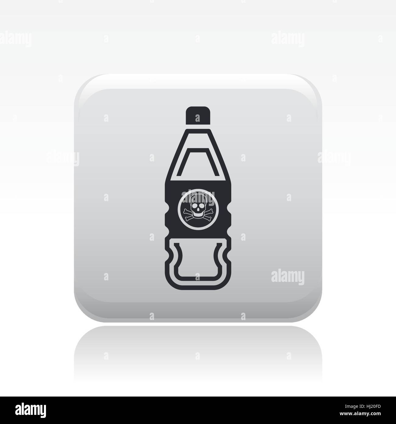 Vector illustration of single isolated danger bottle icon Stock Photo ...