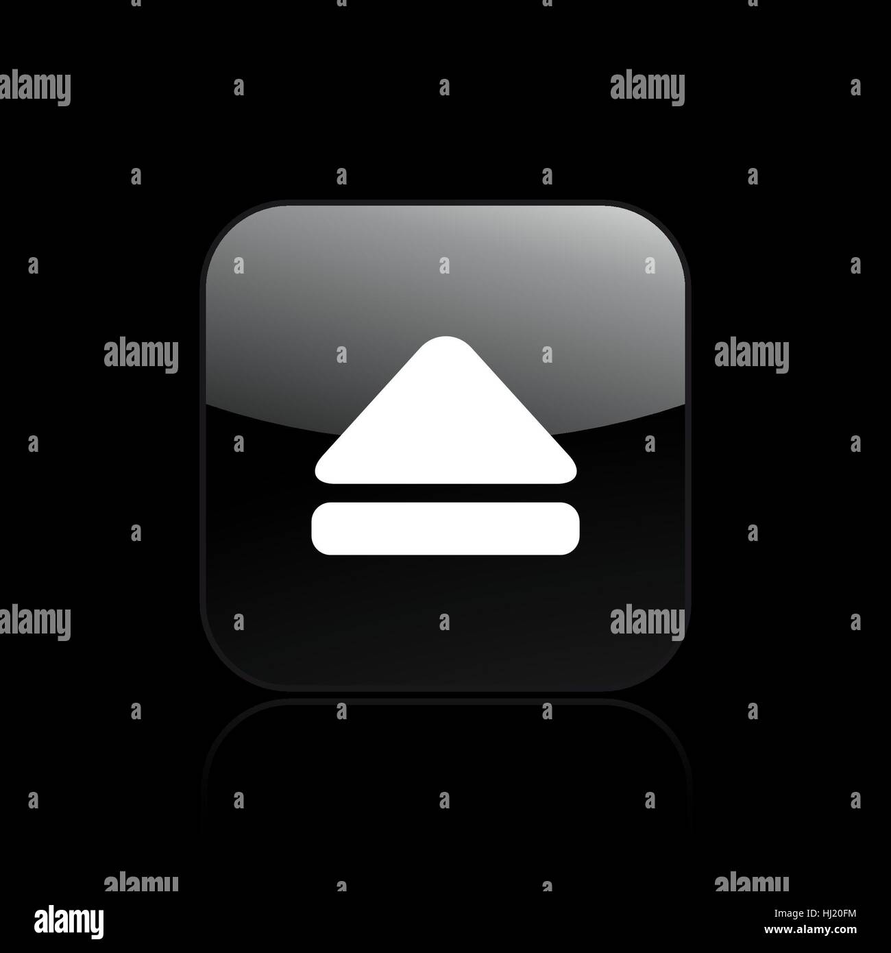 Vector illustration of single isolated eject icon Stock Photo - Alamy