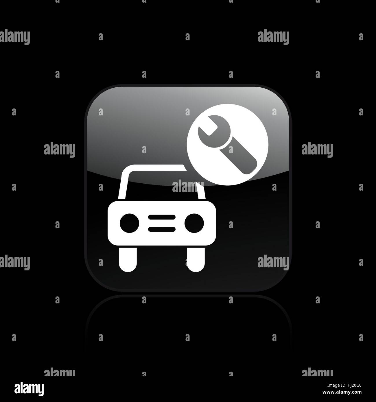 Vector illustration of single isolated car repair icon Stock Photo - Alamy