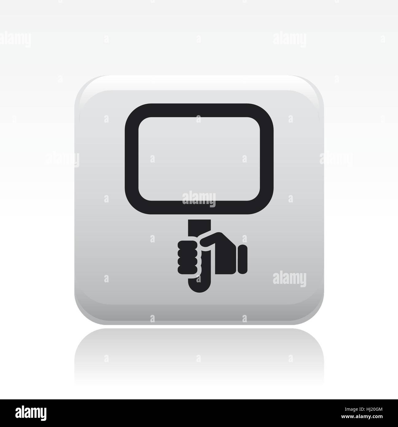 Vector illustration of single isolated cartel icon Stock Photo - Alamy