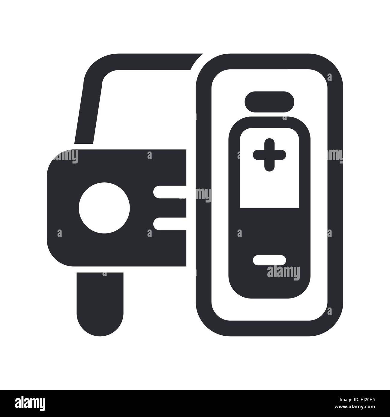 Vector illustration of single isolated car energy icon Stock Photo - Alamy