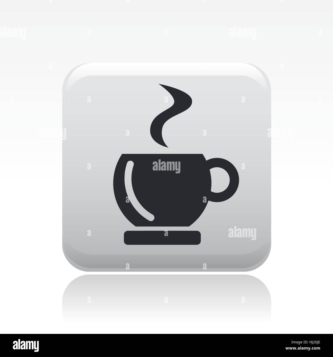 Vector illustration of single isolated coffee icon Stock Photo - Alamy