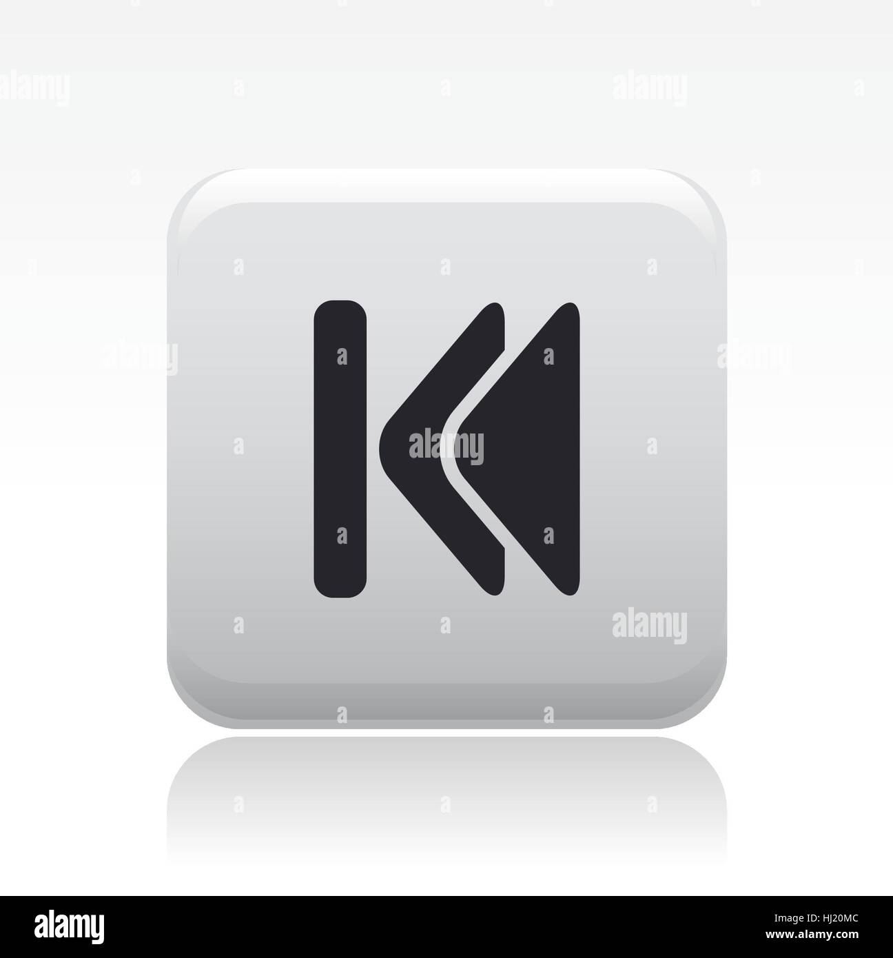 Vector illustration of single isolated forward icon Stock Photo - Alamy