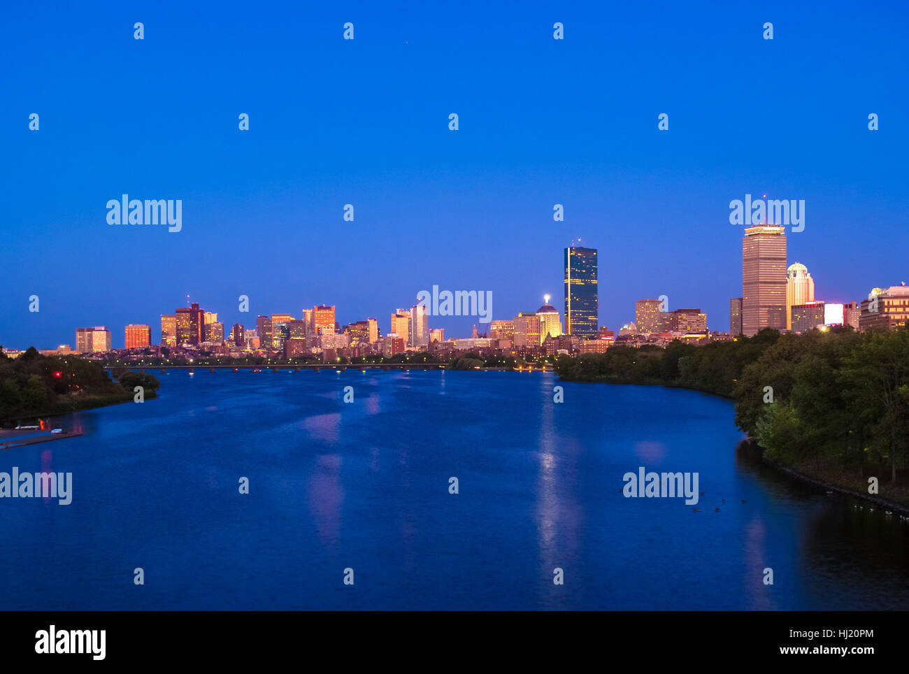 blue, tower, buildings, city, town, tree, trees, modern, modernity ...