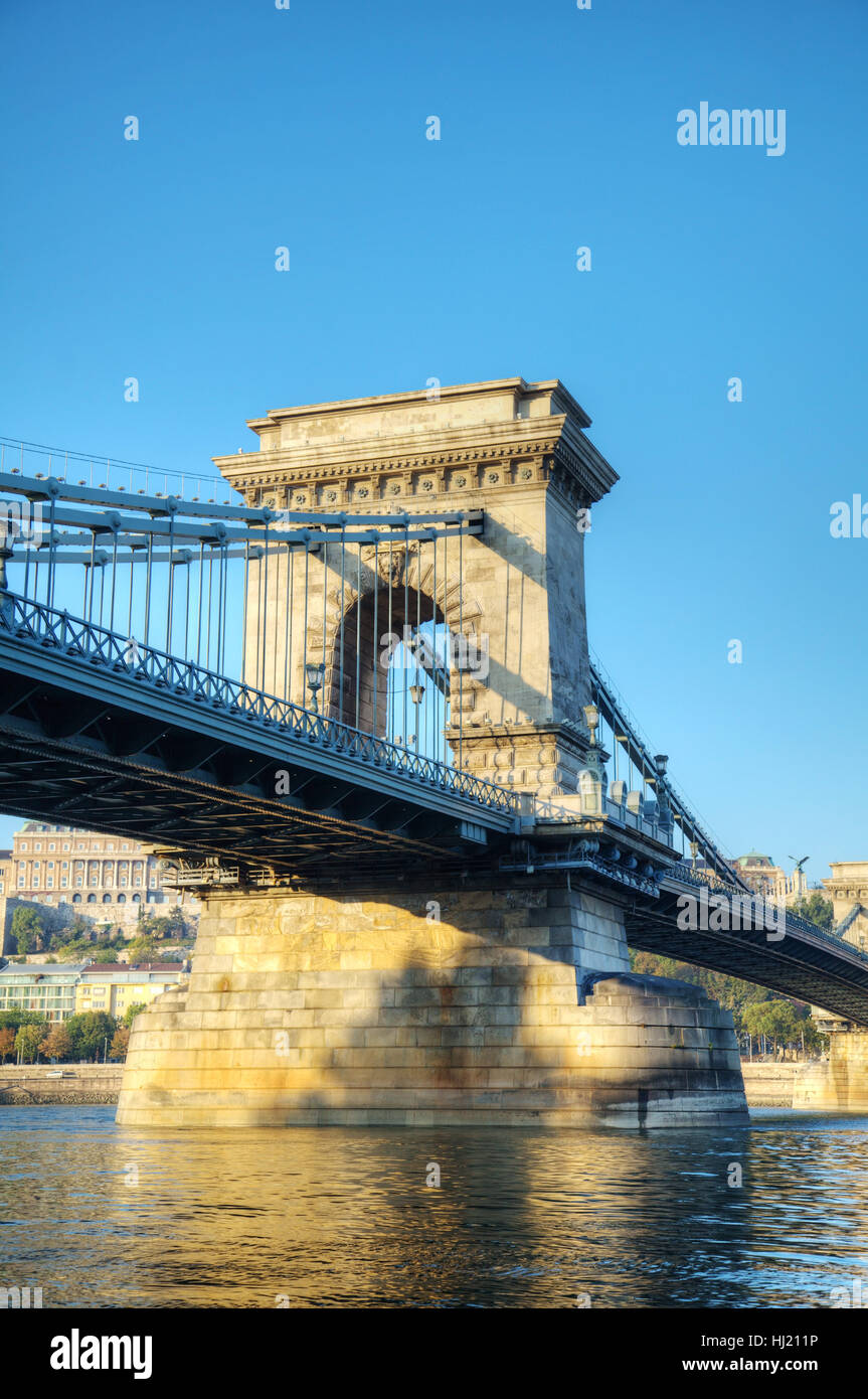 tower, city, town, famous, bridge, night, nighttime, reflection, europe ...