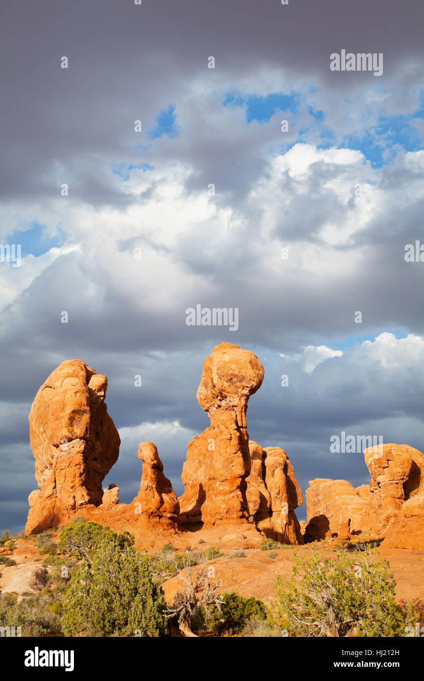 travel, famous, mountains, park, stone, national park, cloud, summer ...