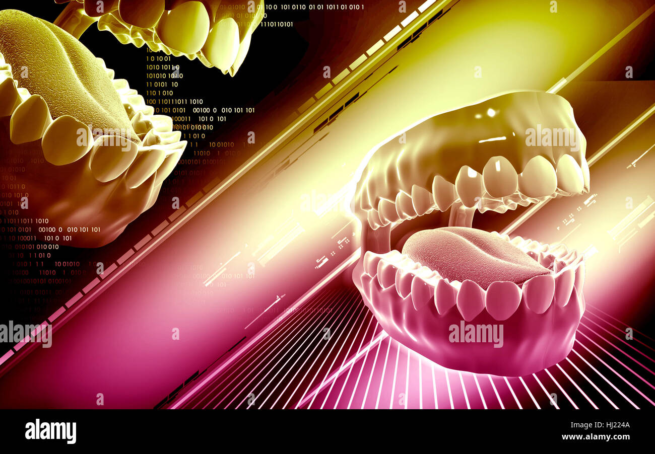 education, graphics, colour, closeup, science, teeth, illustration ...