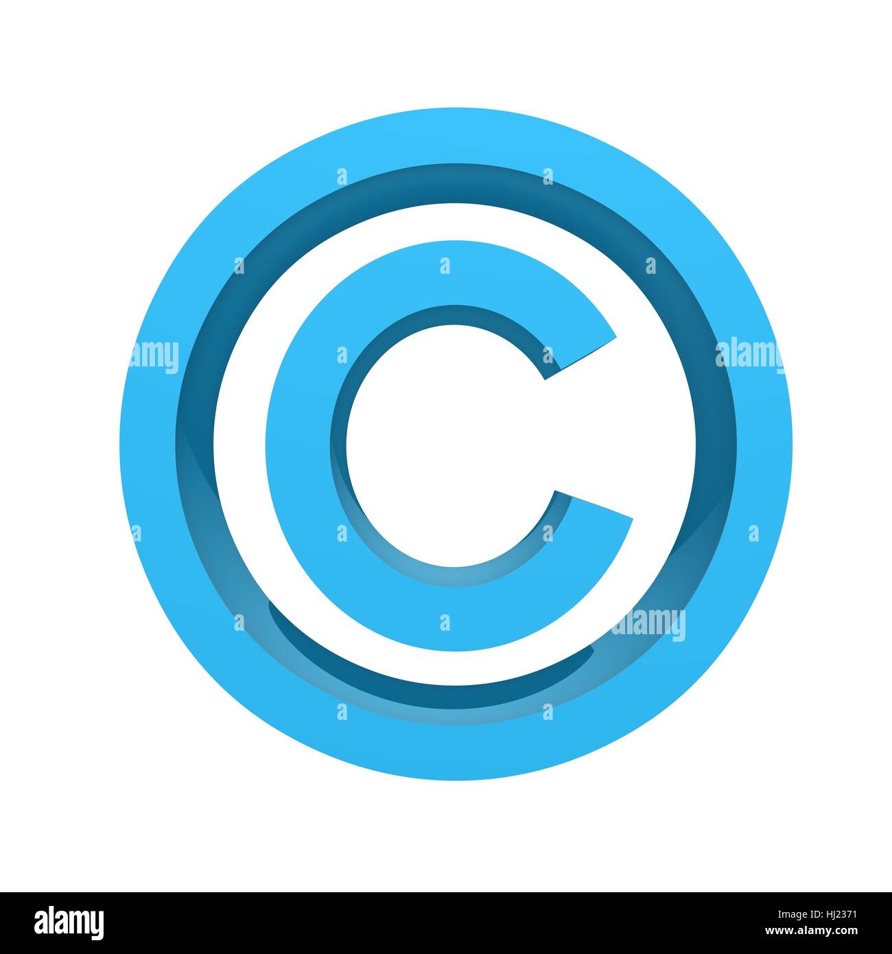 A 3d copyright symbol isolated against a white background Stock Photo ...