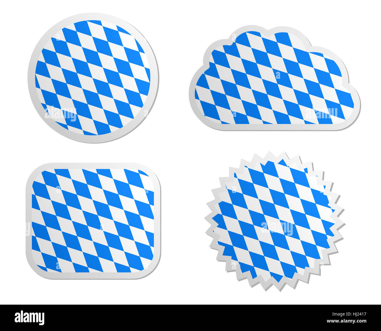 bayern flag sticker Stock Photo - Alamy