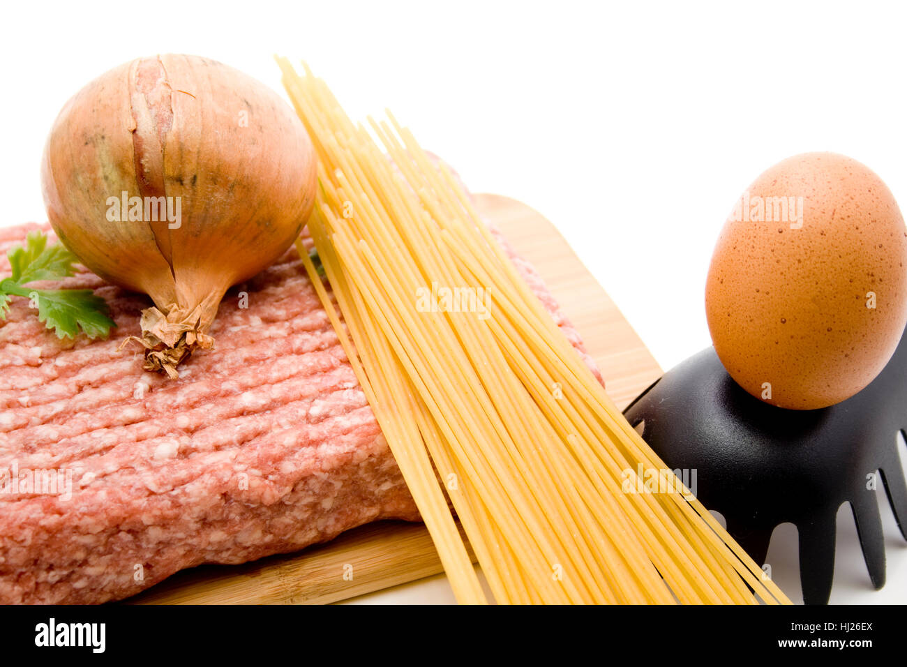 ground beef with spagetti Stock Photo - Alamy