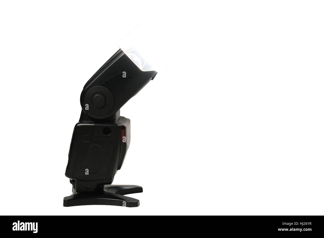 Camera flash isolated on white background Stock Photo - Alamy
