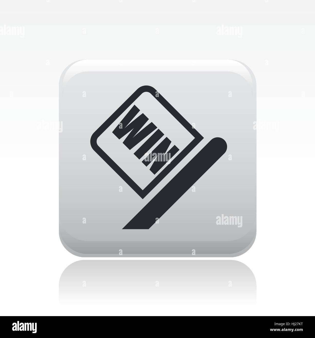 Vector illustration of single isolated winning flag icon Stock Photo ...