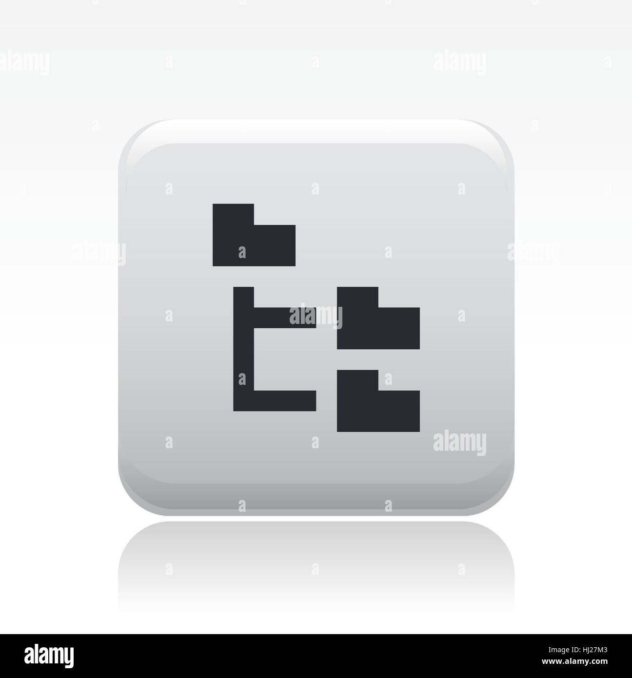 Vector illustration of single isolated pixel icon icon Stock Photo - Alamy