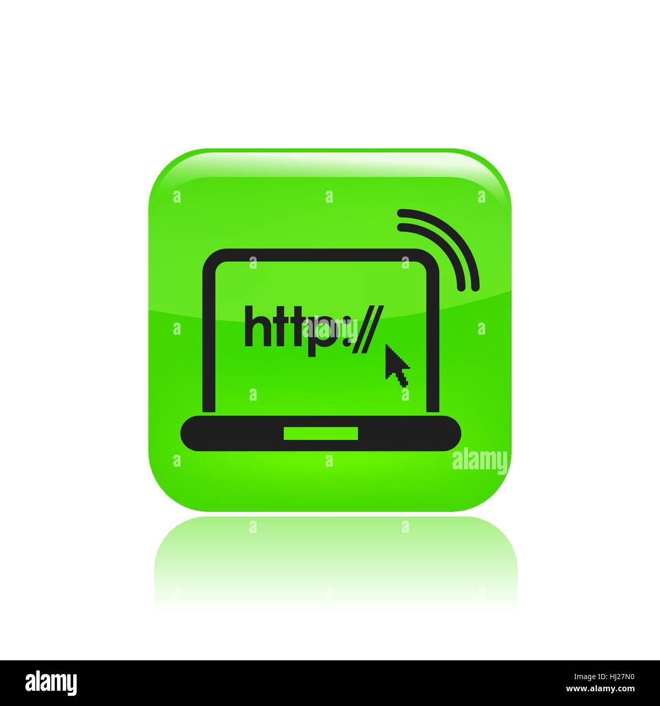 Vector illustration of single isolated http icon Stock Photo - Alamy