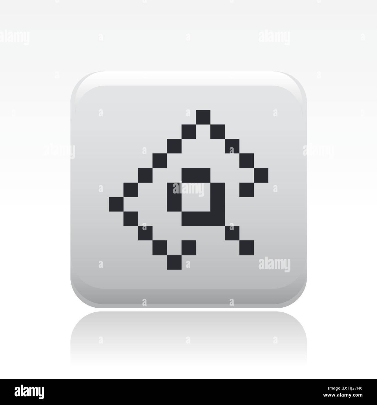 Vector illustration of single isolated pixel icon Stock Photo - Alamy