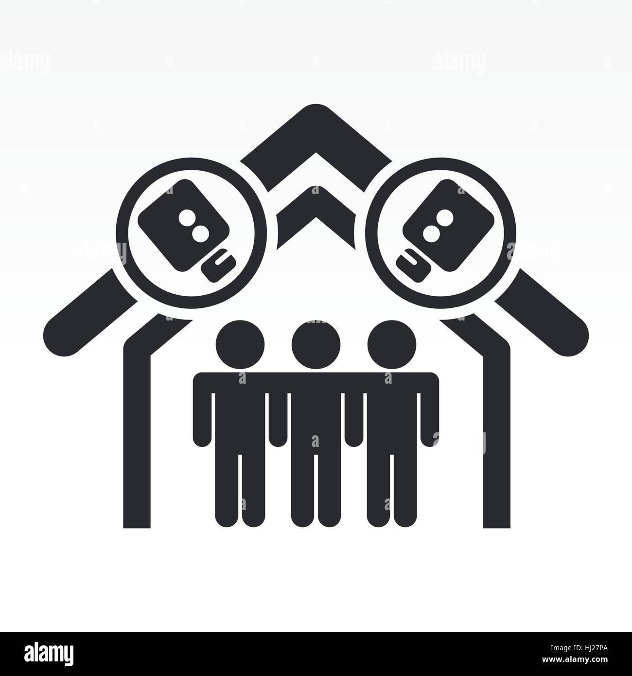 Vector illustration of single isolated reality tv icon Stock Photo - Alamy