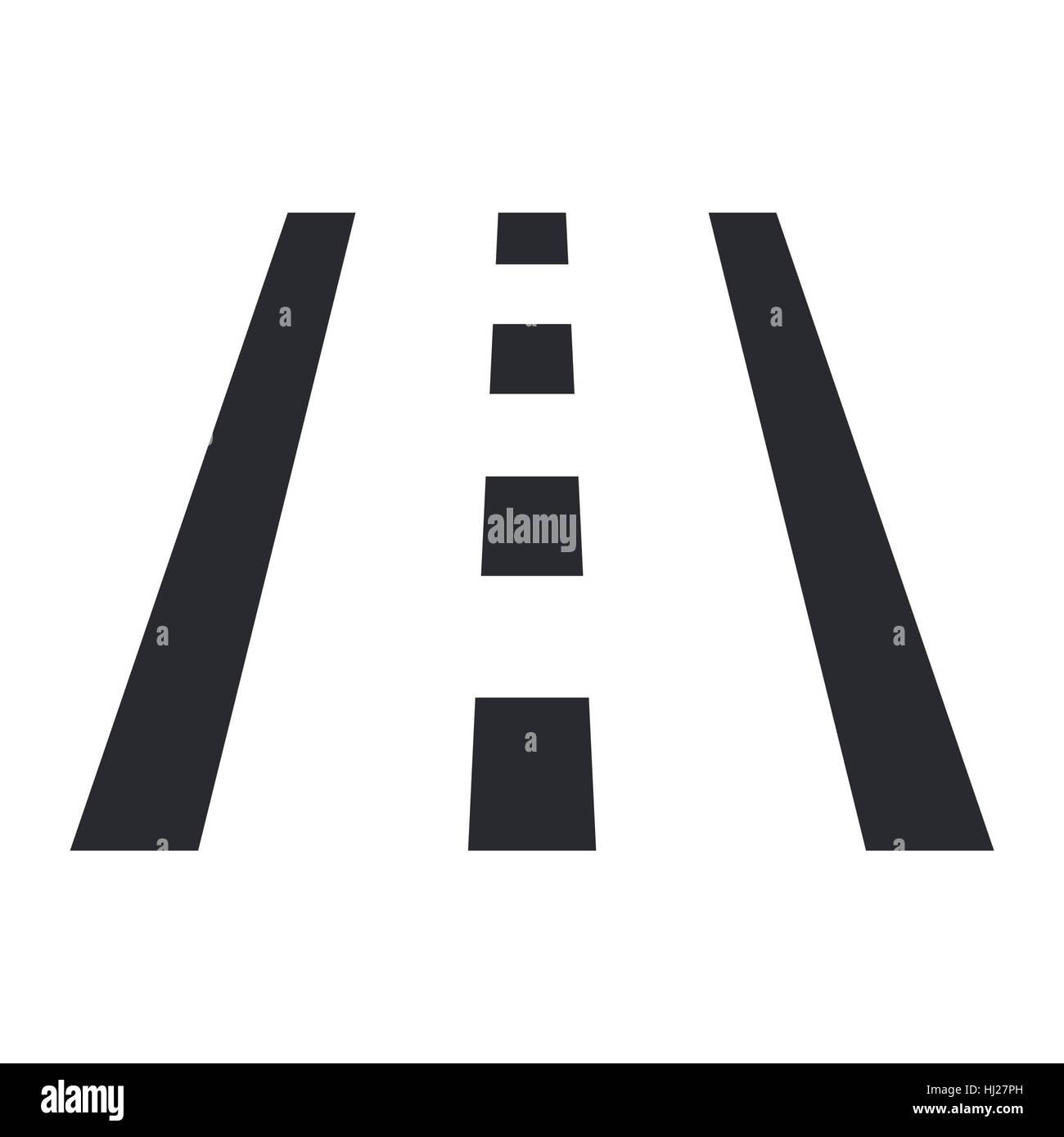 Vector illustration of single isolated road icon Stock Photo - Alamy