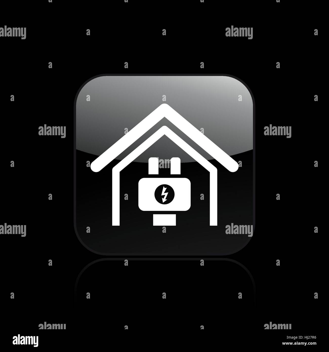 Vector illustration of single isolated electric icon Stock Photo - Alamy