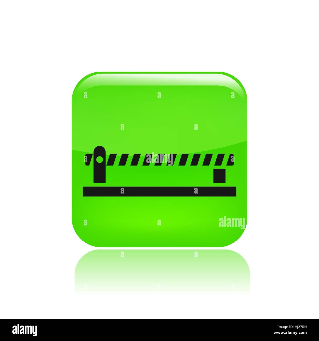 Vector illustration of single isolated barrier icon Stock Photo - Alamy