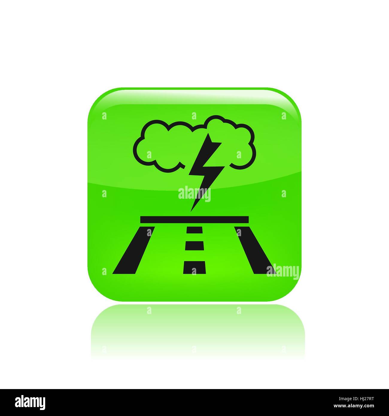 Vector illustration of single isolated road storm icon Stock Photo - Alamy
