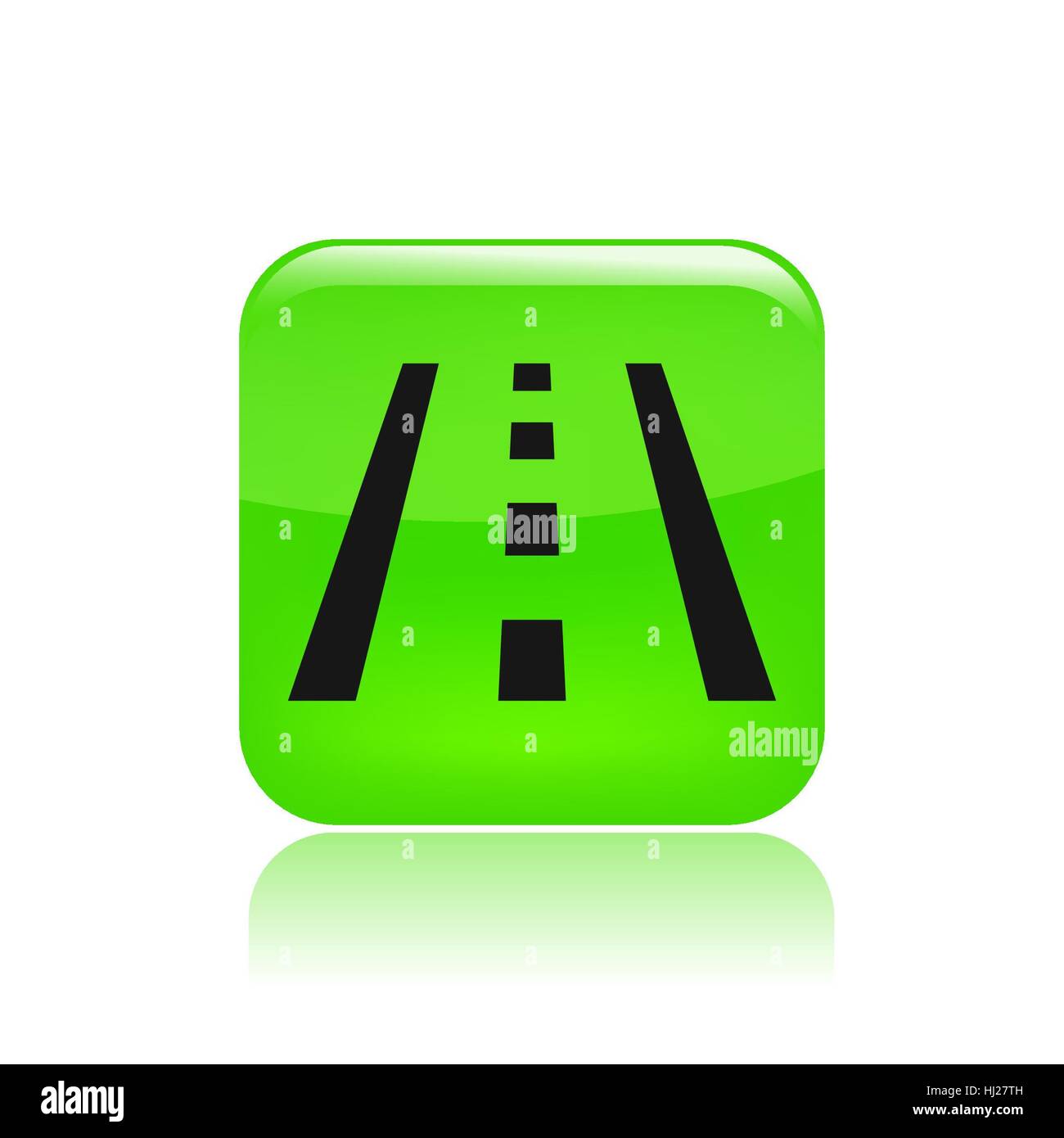 Vector illustration of single isolated road icon Stock Photo - Alamy