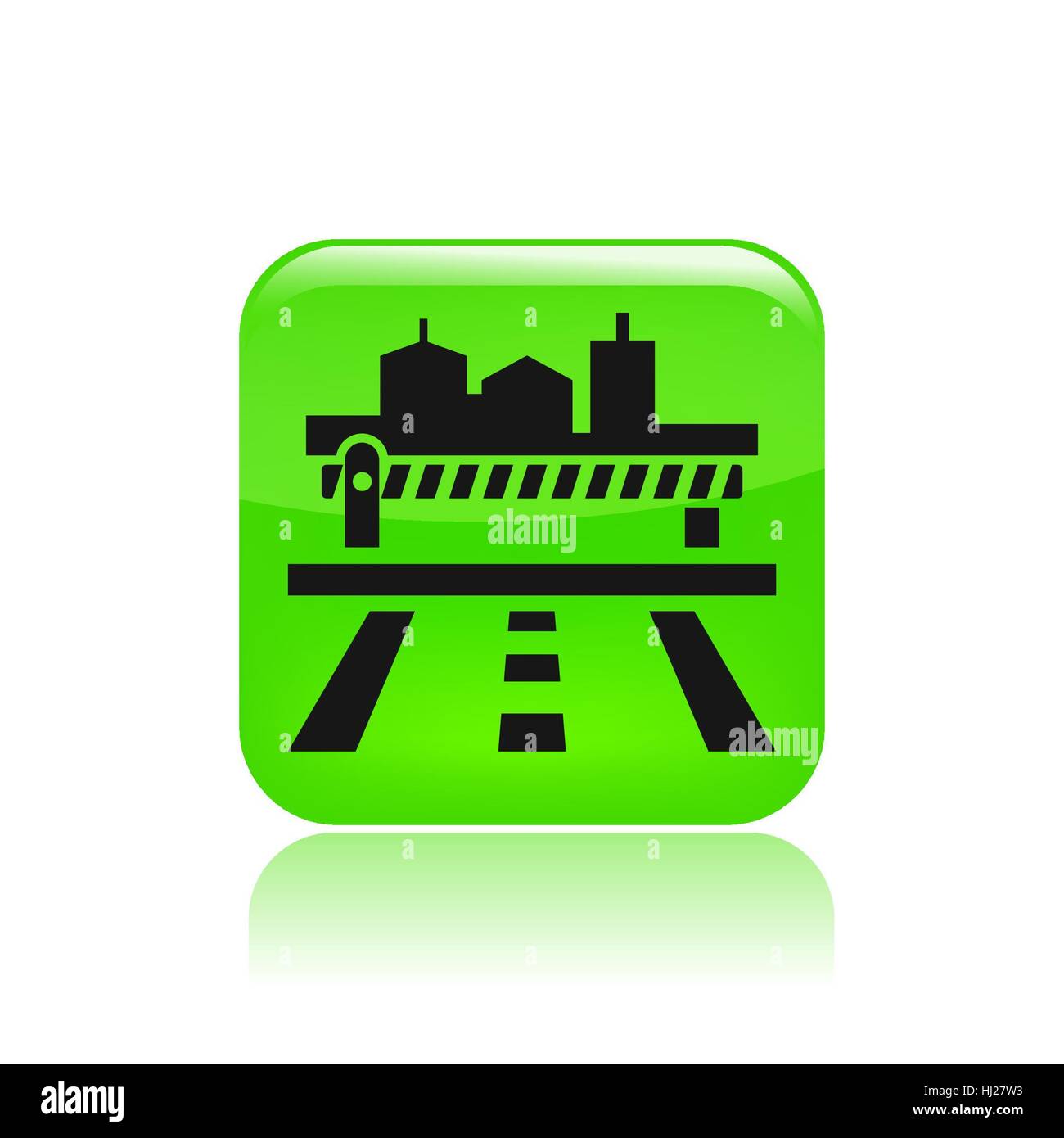 Vector illustration of single isolated road icon Stock Photo - Alamy