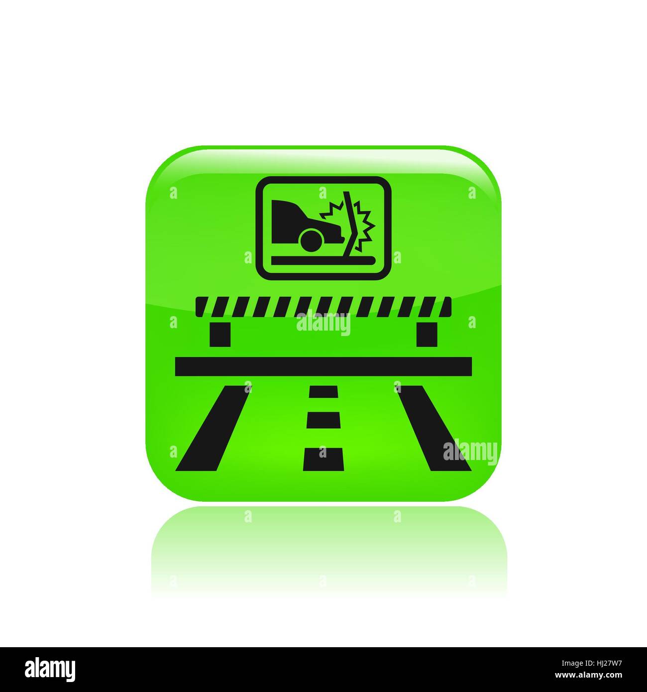 Vector illustration of single isolated road icon Stock Photo - Alamy