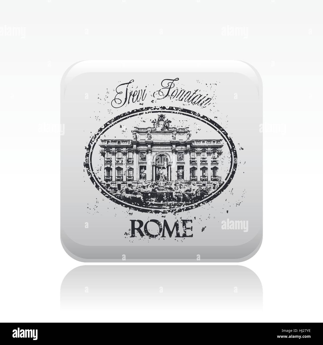 Vector illustration of single isolated Rome icon Stock Photo - Alamy