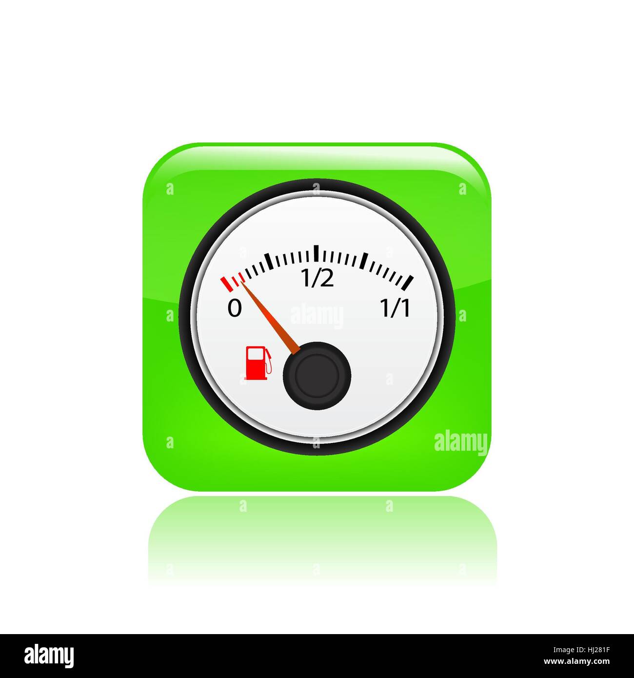 Vector illustration of single isolated gasoline icon Stock Photo - Alamy