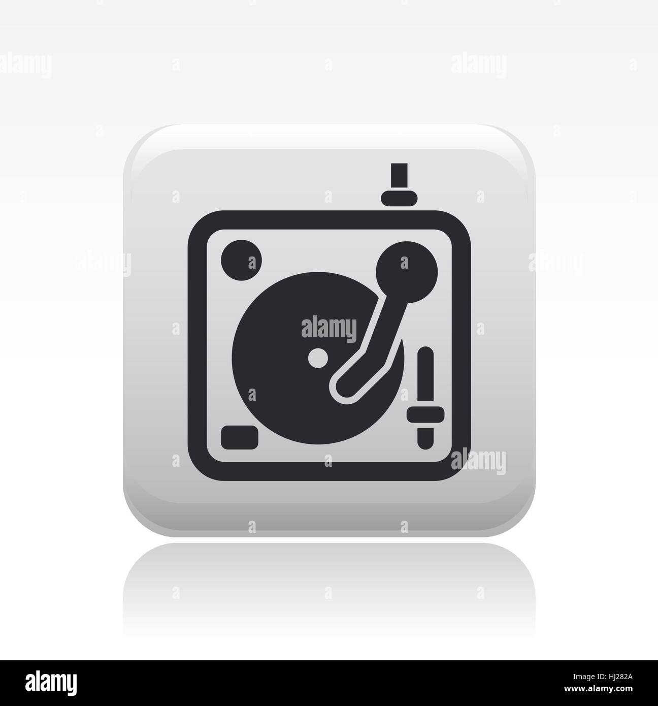 Vector illustration of single isolated dj icon Stock Photo - Alamy