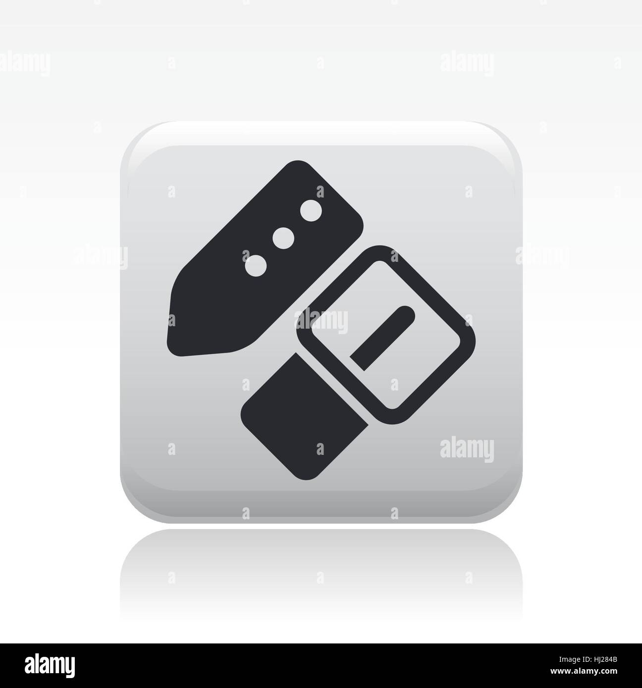 Vector illustration of single isolated belt icon Stock Photo - Alamy