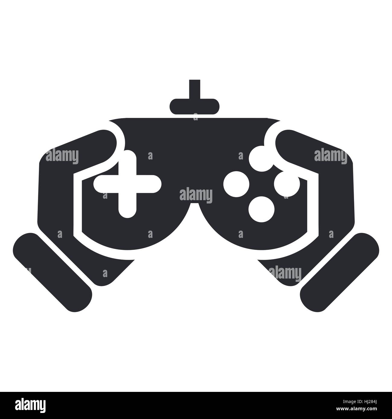 Vector illustration of single isolated video game icon Stock Photo - Alamy
