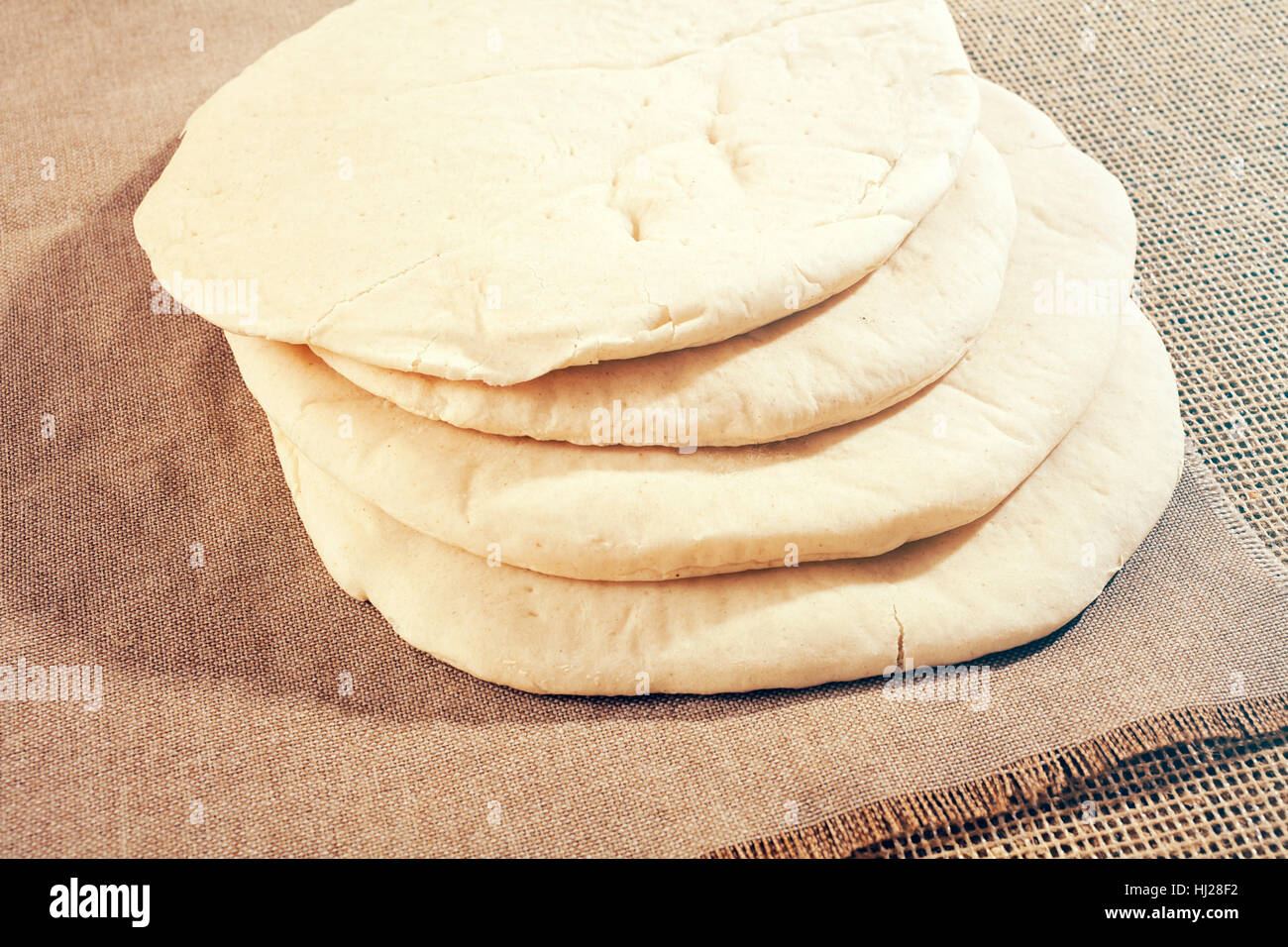 almost semi pizza dough Stock Photo - Alamy