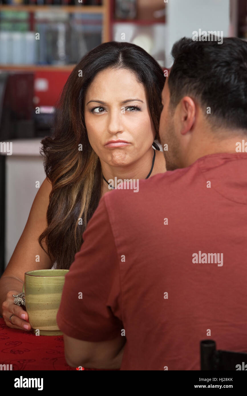 Frowning cranky woman hi-res stock photography and images - Alamy