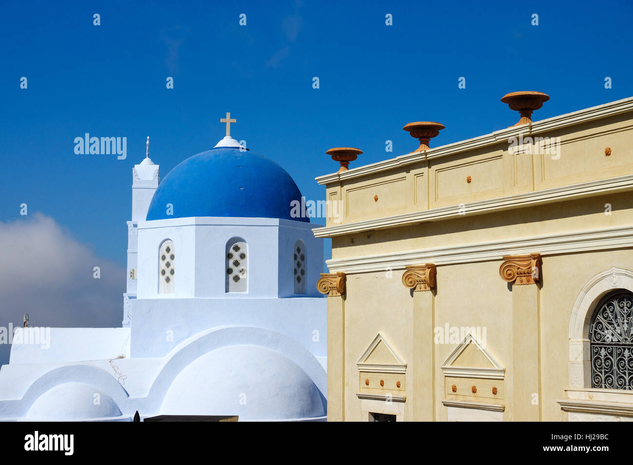 blue, house, building, church, greece, villa, blue, house, building ...