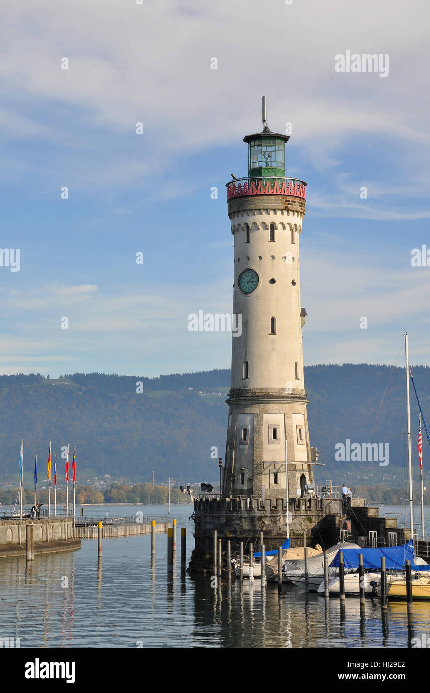 lighthouse on lake constance Stock Photo - Alamy