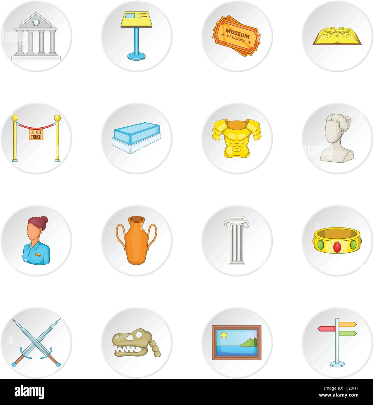 Museum icons set Stock Vector Image & Art - Alamy
