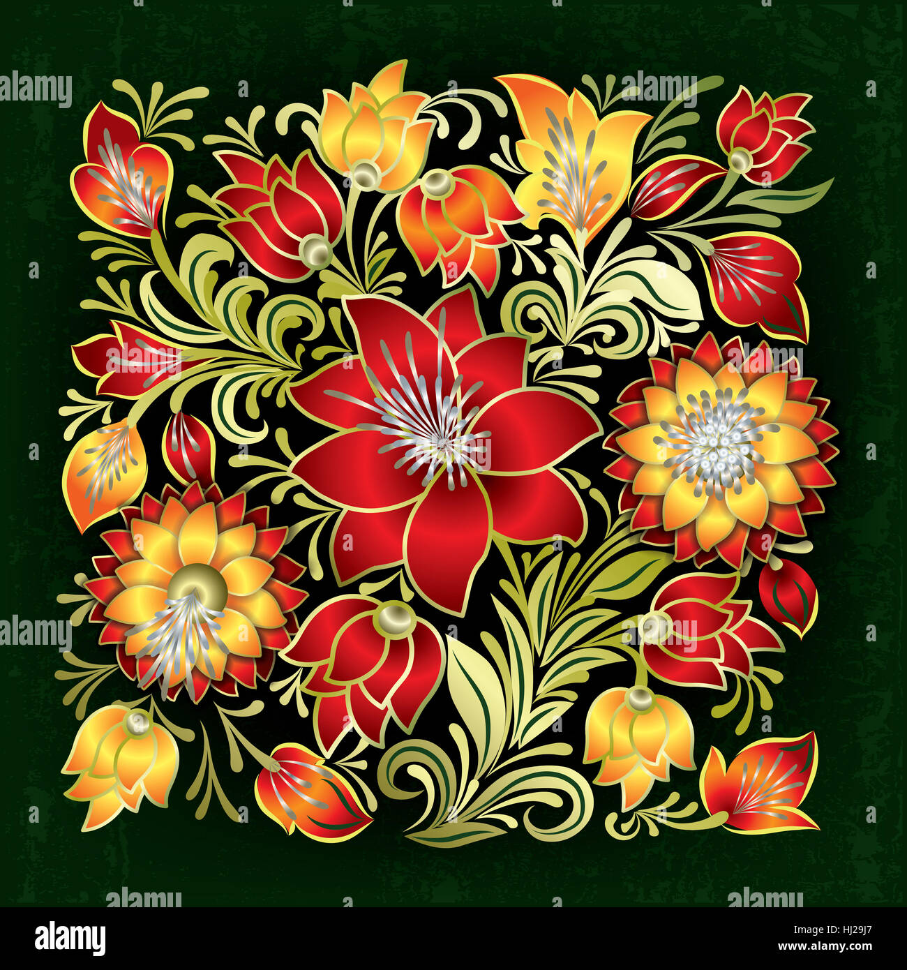 flower, plant, antique, ornament, decor, ornate, retro, backdrop ...