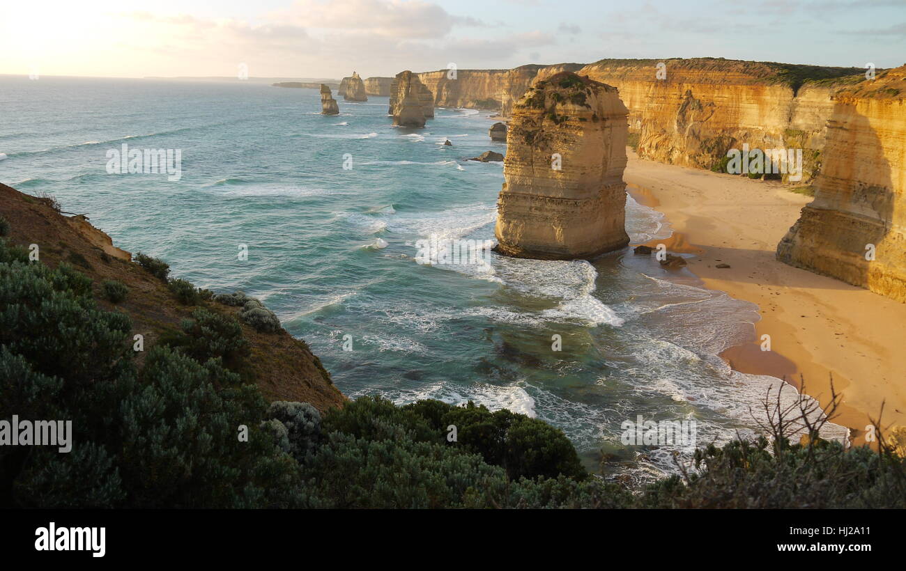 rock, australia, coast, pacific, salt water, sea, ocean, water, oceania ...