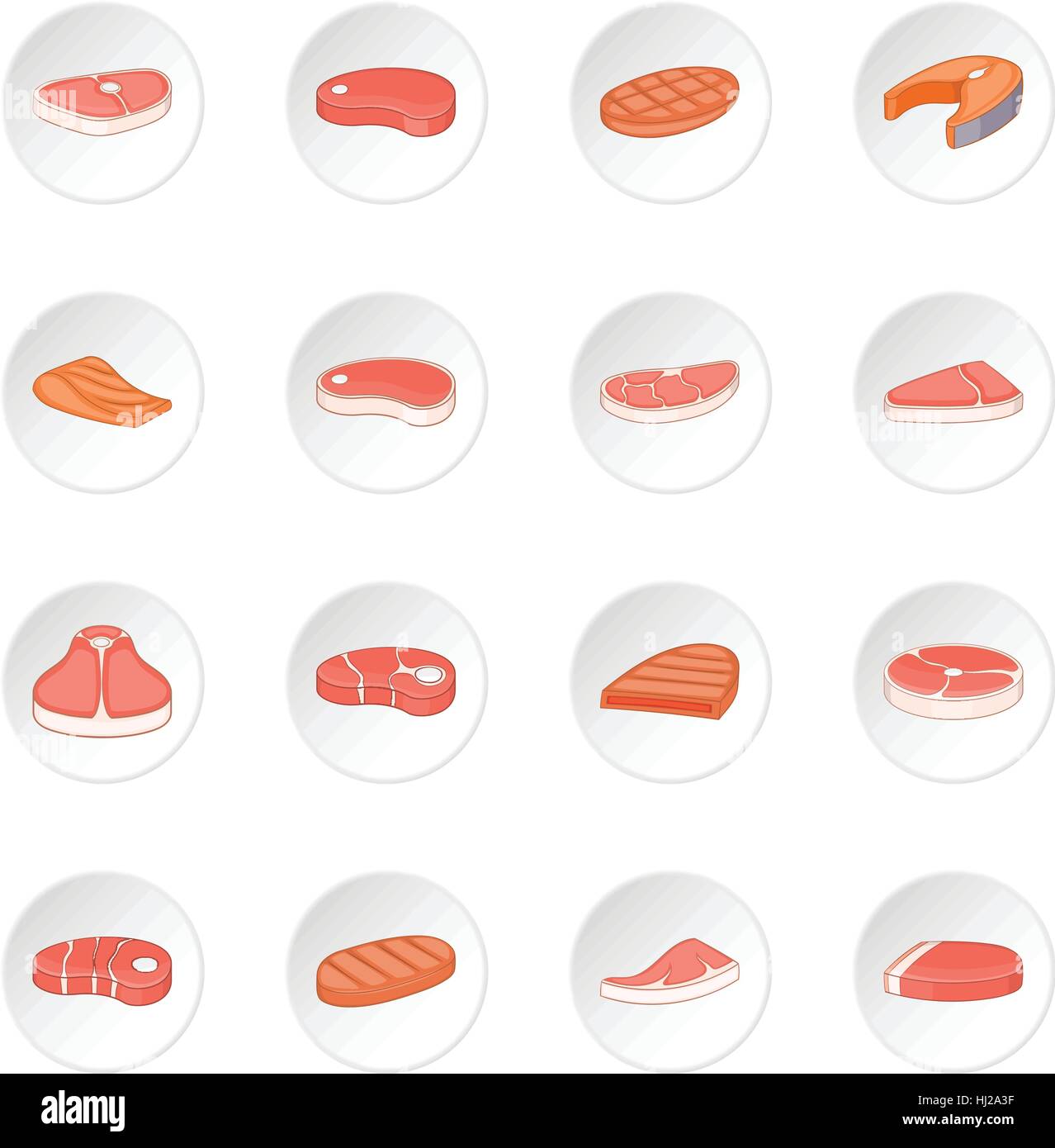 Lamb icons set cartoon Stock Vector Images - Alamy