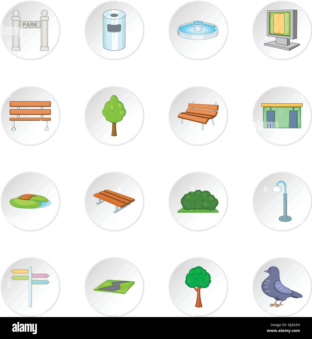 Park icons set Stock Vector Image & Art - Alamy