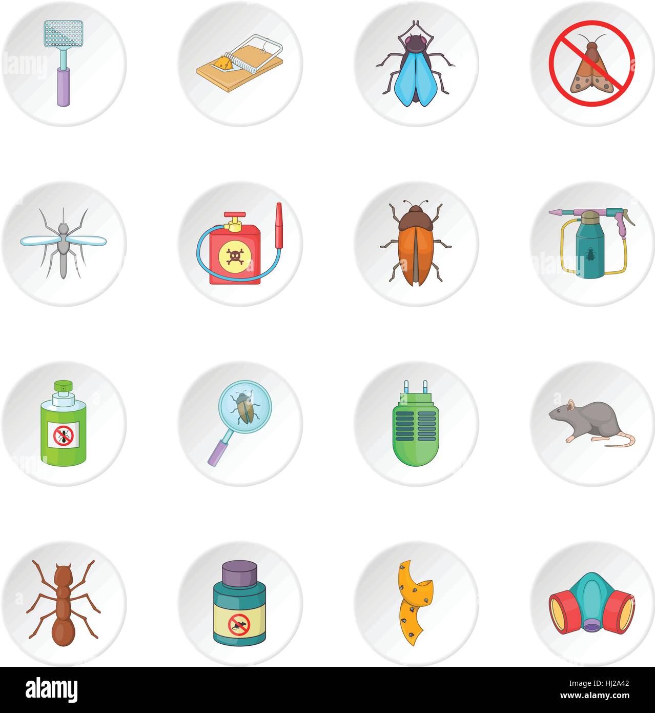 Pest control exterminator spraying cartoon hi-res stock photography and ...