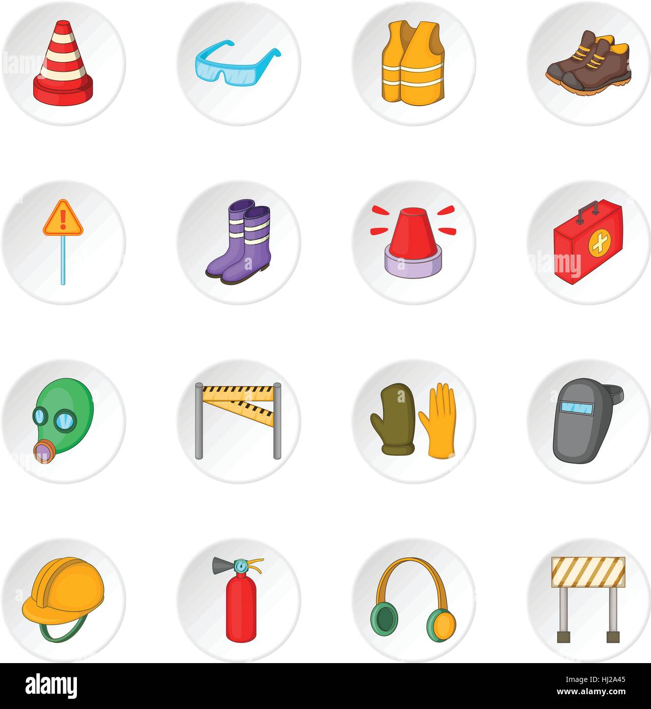 Safety work icons set Stock Vector Image & Art - Alamy