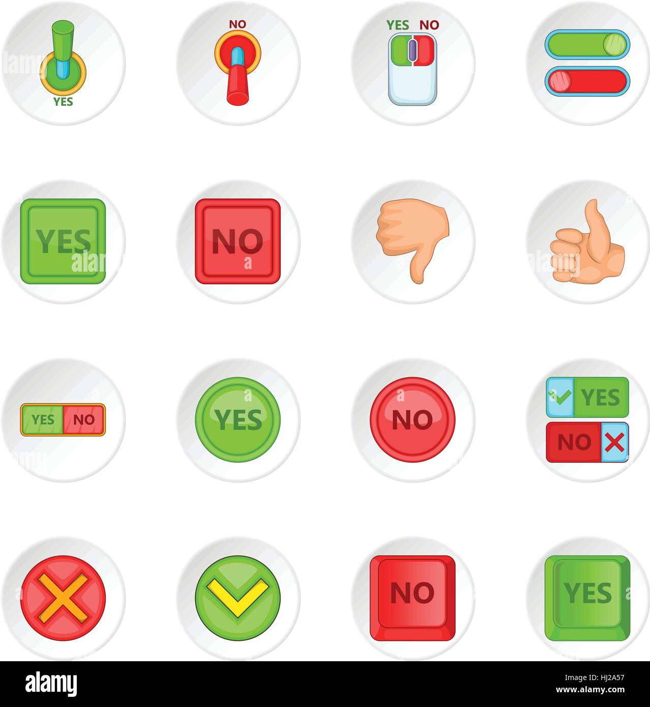 Sign Yes No Isometric Icon Stock Photos & Sign Yes No Isometric Icon ...